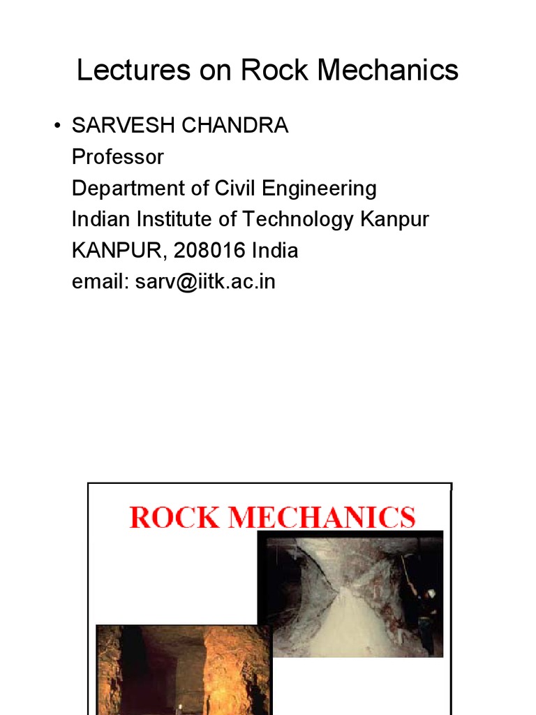 Rock Mechanics | Rock (Geology) | Strength Of Materials