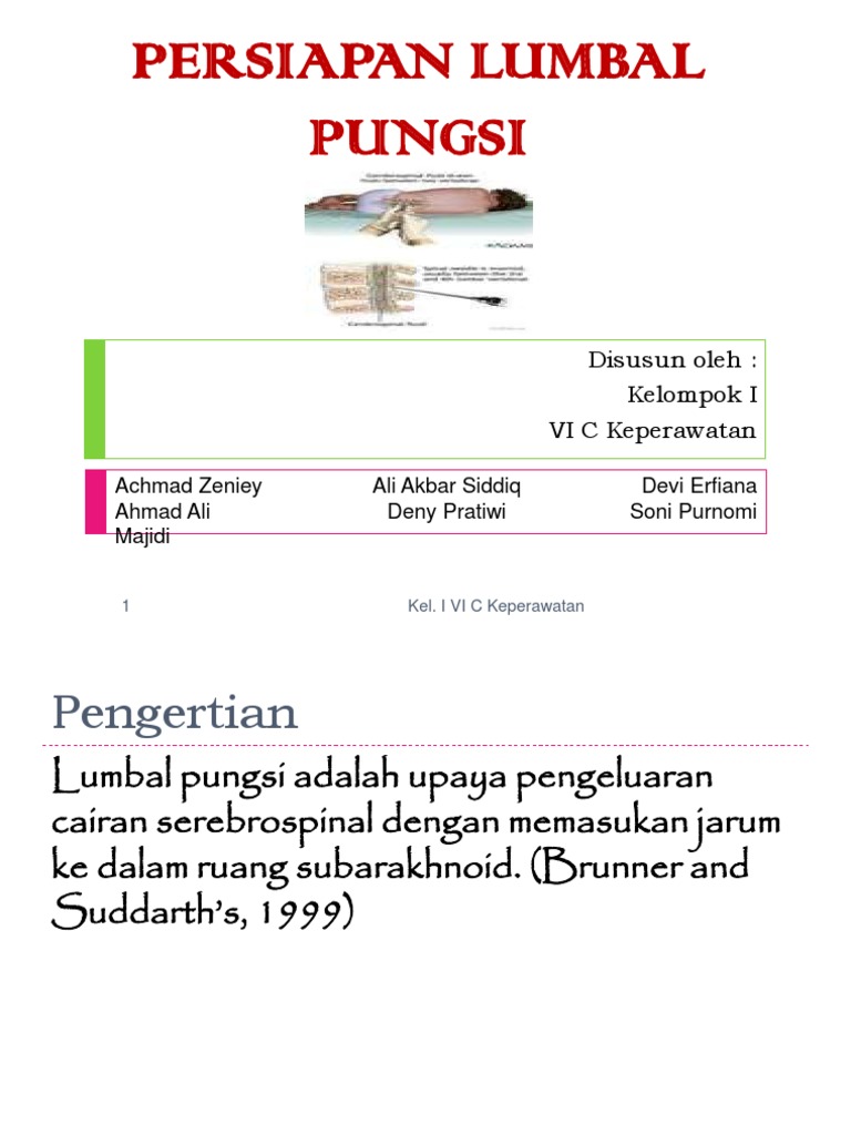 Persiapan Lumbal Pungsi | PDF