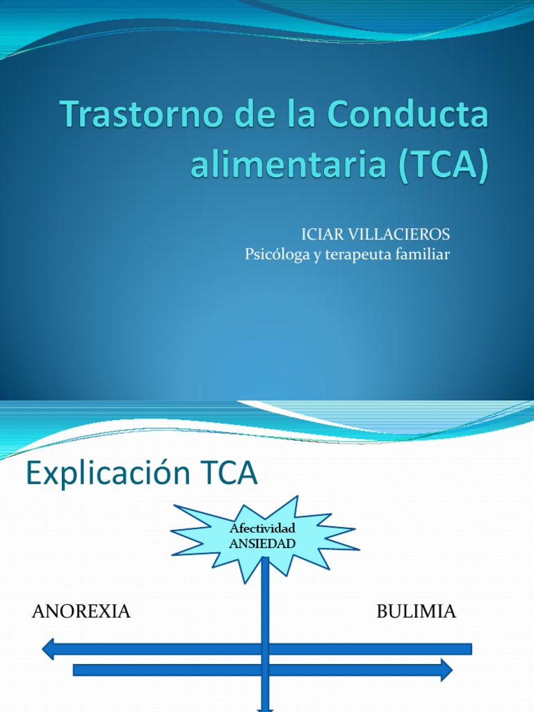Explicación de Trastornos de la Conducta Alimentaria | PDF | Bulimia ...