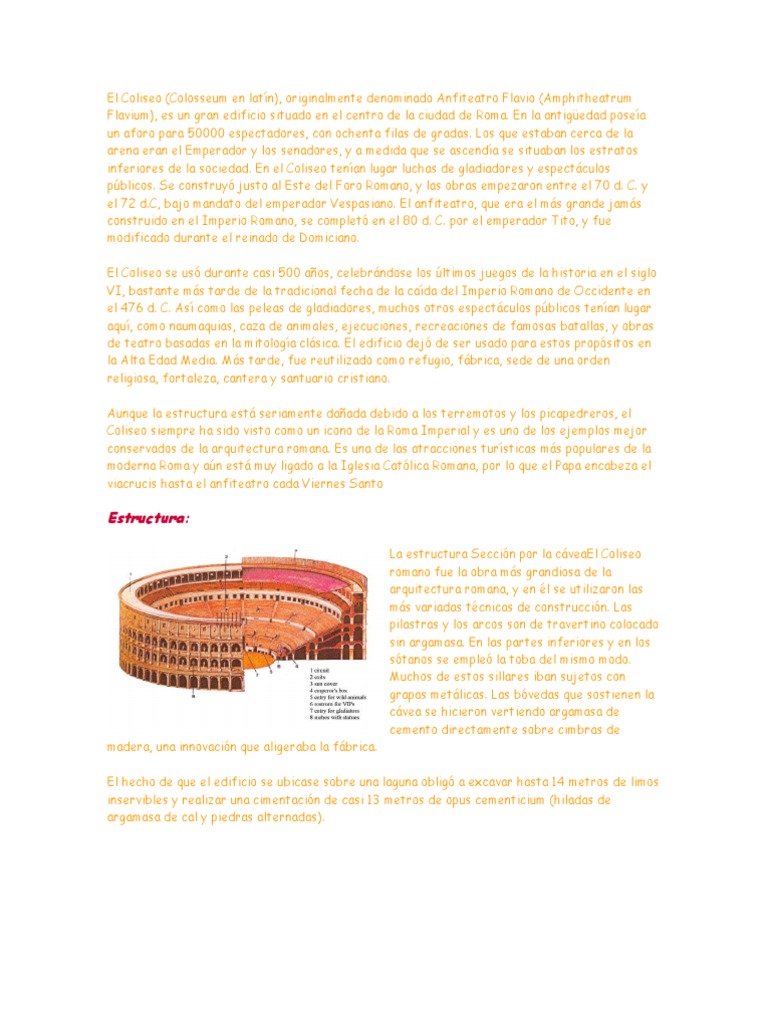 El Coliseo | PDF | Religión y creencia