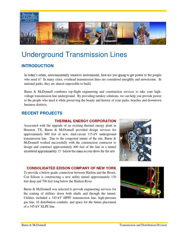 Underground Transmission | PDF | Electrical Substation | Electric Power ...