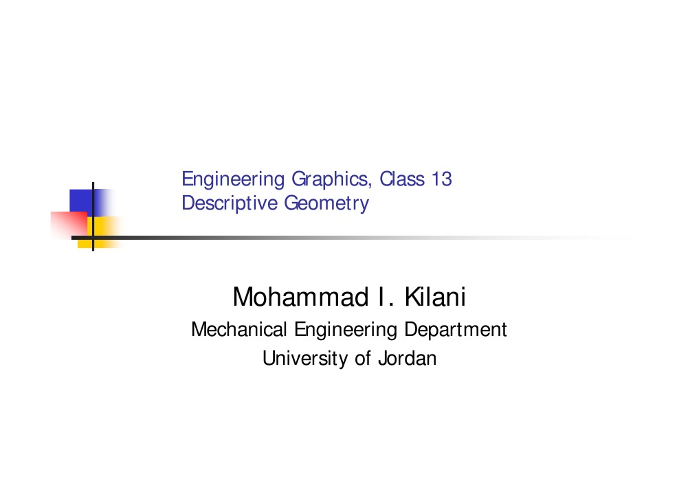 Class 13 - Descriptive Geometry | PDF | Plane (Geometry) | Line (Geometry)
