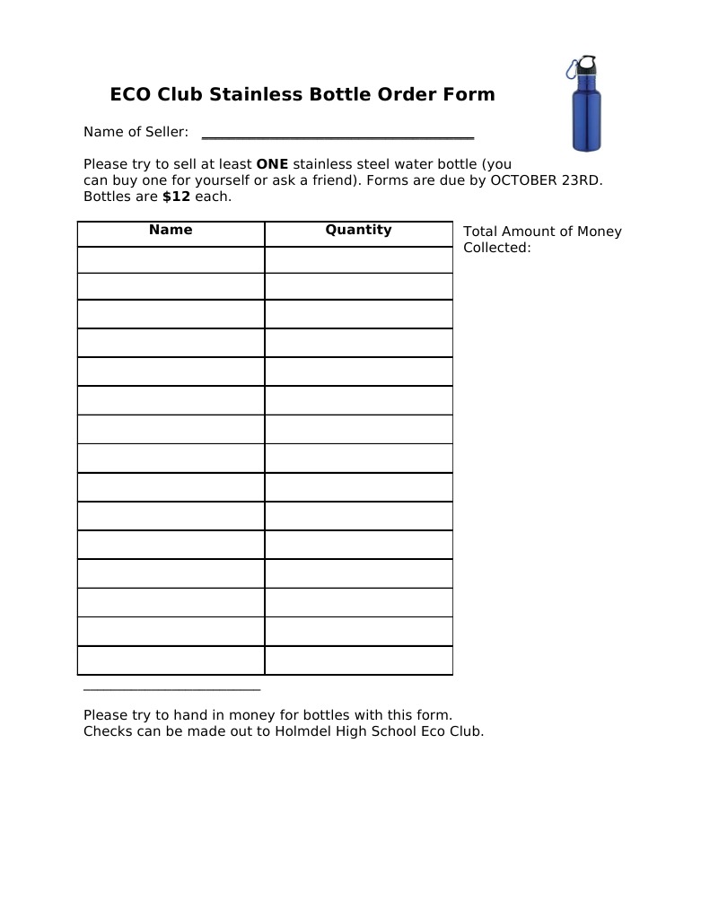 Bottle Order Forms | PDF