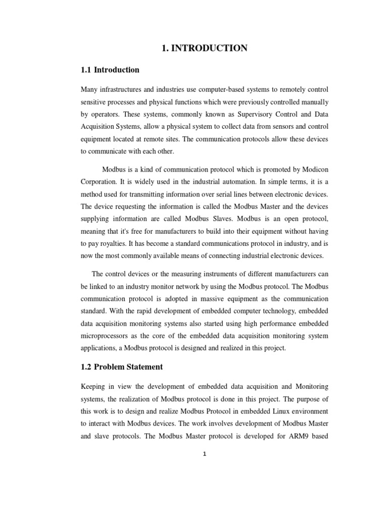 Realization of Modbus Protocol | PDF | Microcontroller | Embedded System