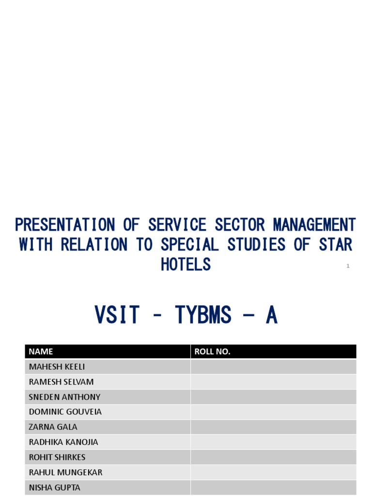 Taj Group Service Sector Management Project | PDF | Hotel | Customer ...