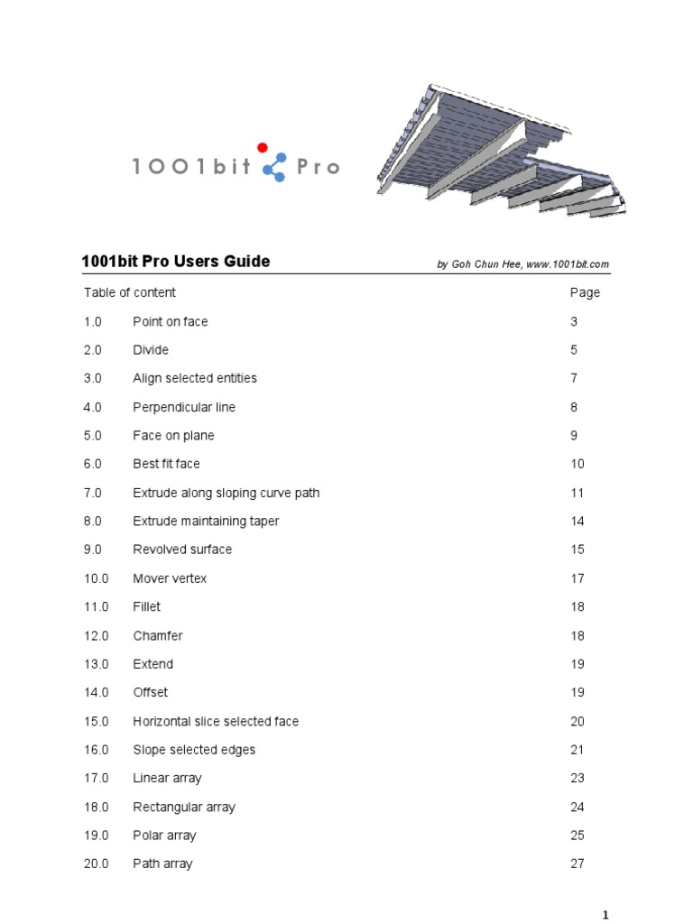 1001bit Pro User Guide | PDF | Framing (Construction) | Stairs