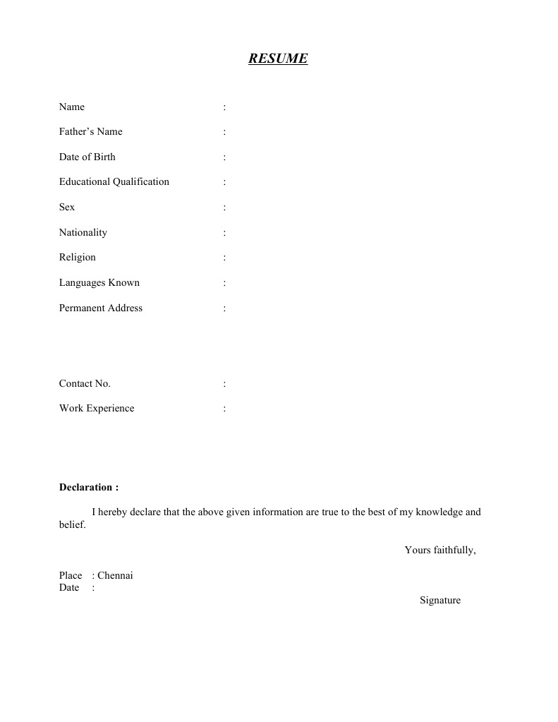 Simple One Page Resume | PDF
