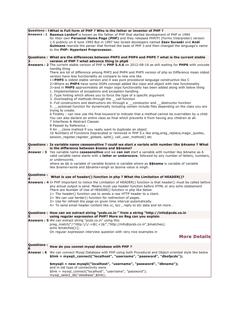 Questions 1 Answers 1 More Details Pdf Class Computer Programming Object Computer 