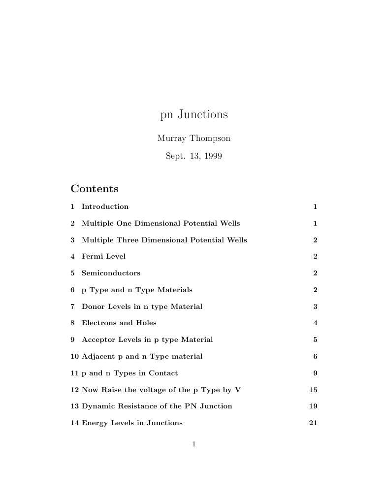 Pn Junction Notes Pdf P N Junction Electron Hole