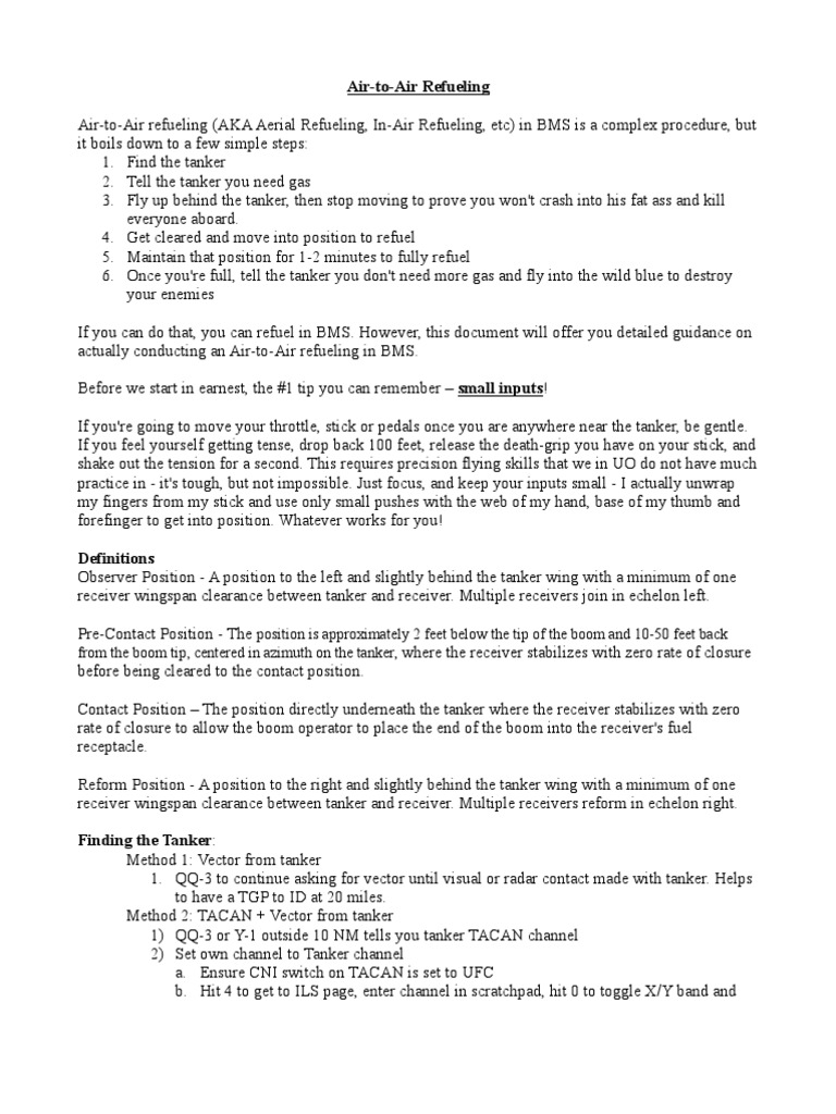 Air-to-Air Refueling | PDF | Aerial Refueling | Military Aviation