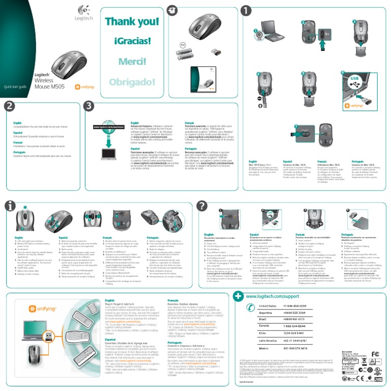 Logitech Mouse M505 Manual | Download Free PDF | Macintosh | Computer ...