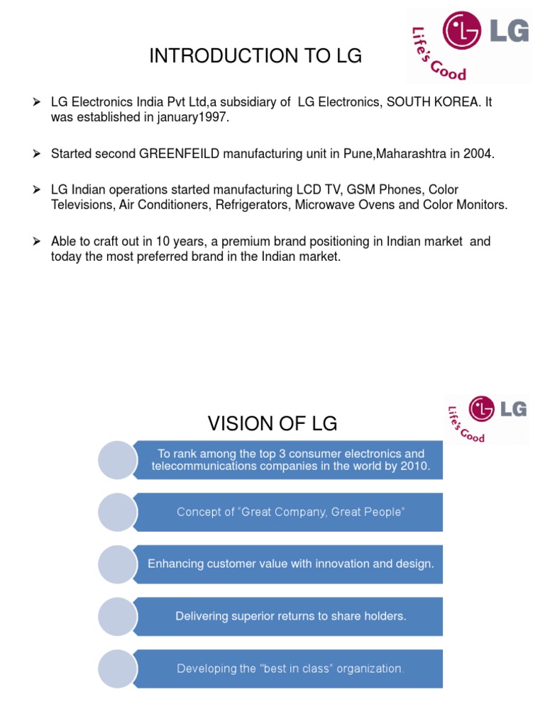 An Analysis of LG Electronics' Business in India: Products, Target ...