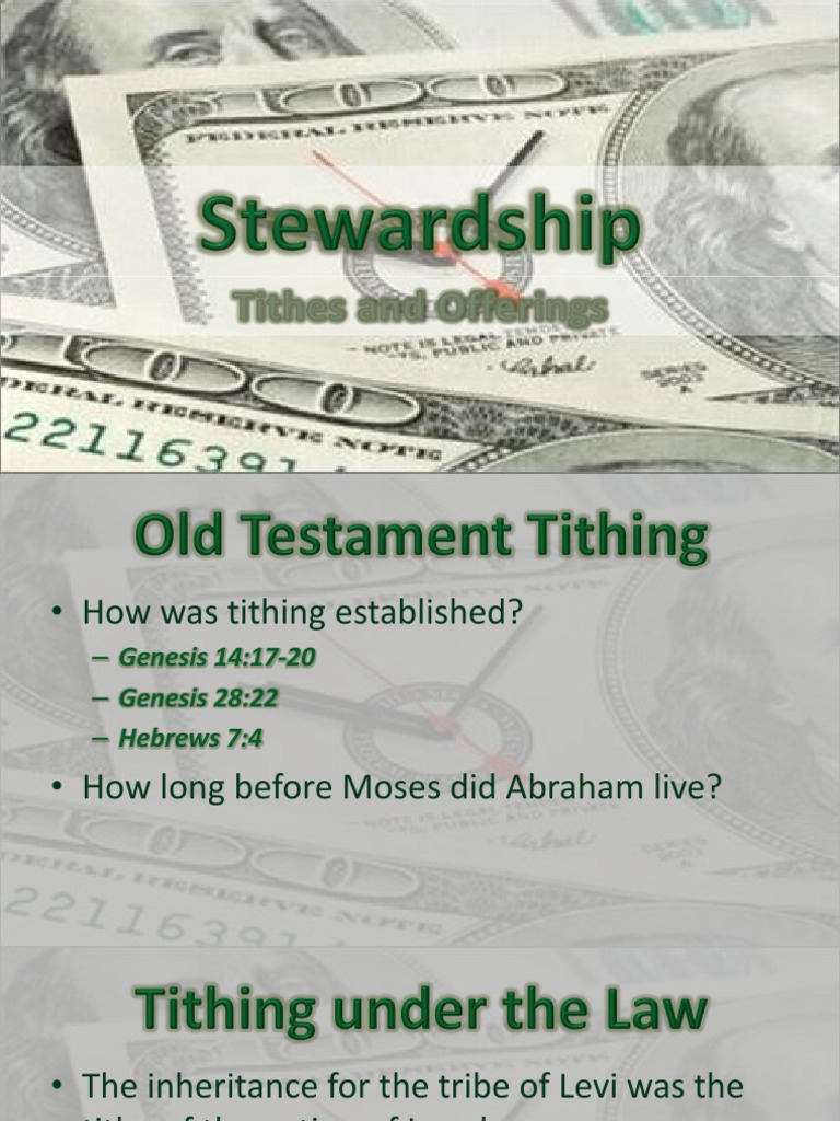 Stewardship - Tithes and Offerings | PDF