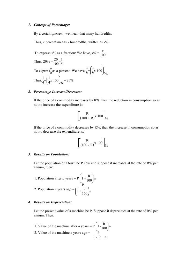 Concept of Percentage | PDF | Percentage | Teaching Mathematics