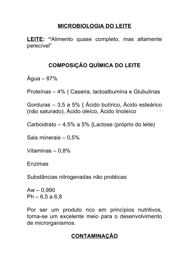 Microbiologia Do Leite | PDF | Leite | Microbiologia