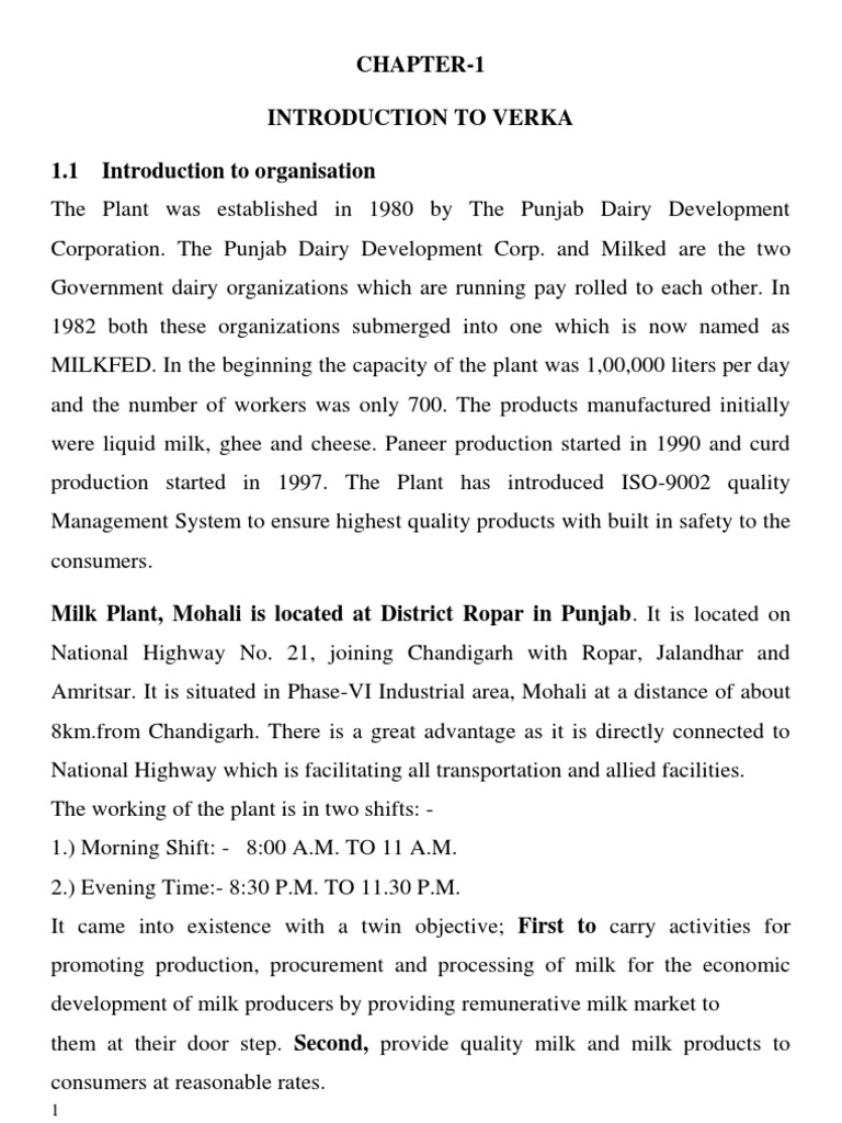 Consumer Perception Towards Employee Welfare in Verka | PDF | Dairy ...