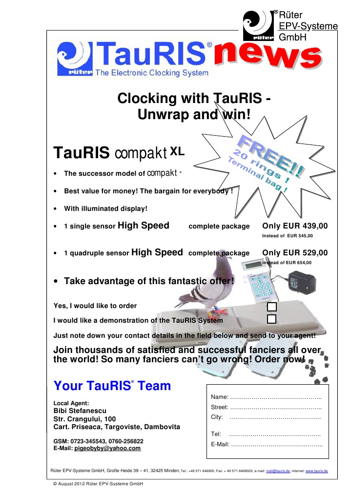 TauRIS Compakt XL Clocking System Deals | PDF | Computers