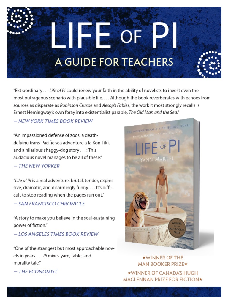 Life of Pi by Yann Martel: Educator's Guide | PDF | Books