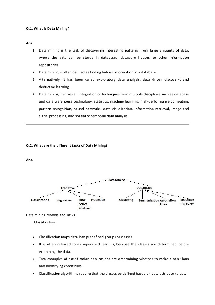 Data Mining Tasks and Architecture | PDF | Data Mining | Time Series