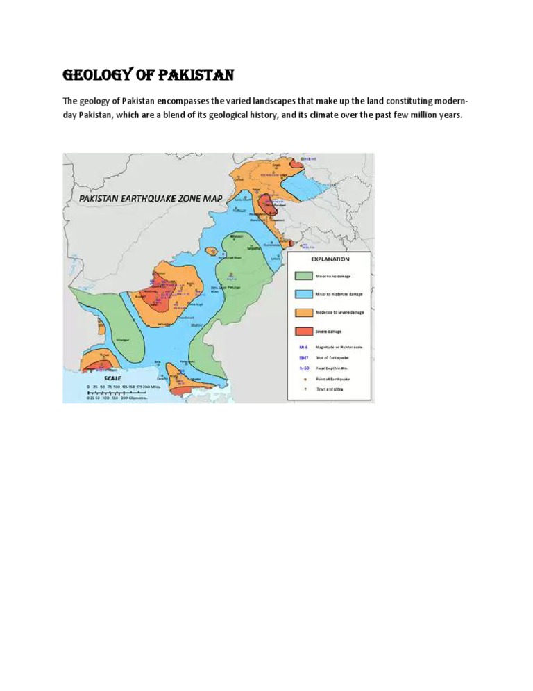 Geology of Pakistan: A Historical Overview | PDF