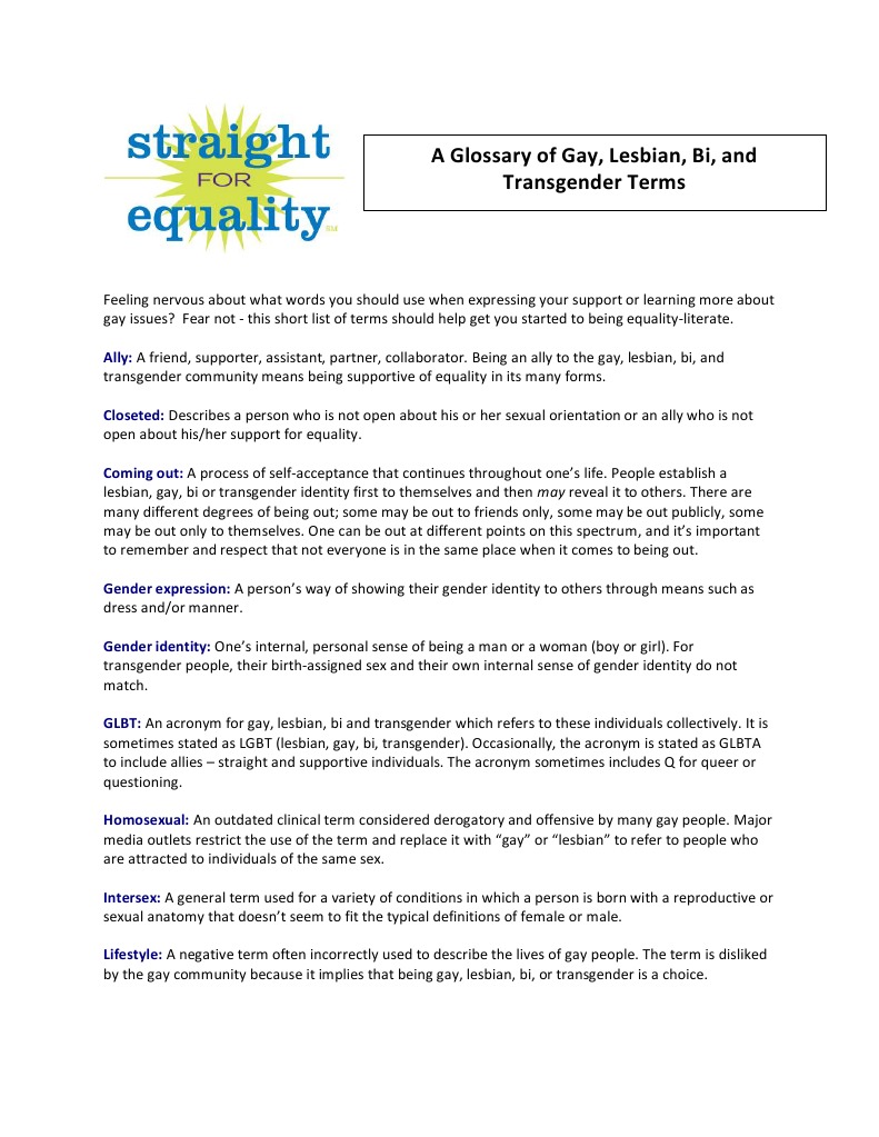 S4E Equality Literacy 101 | PDF