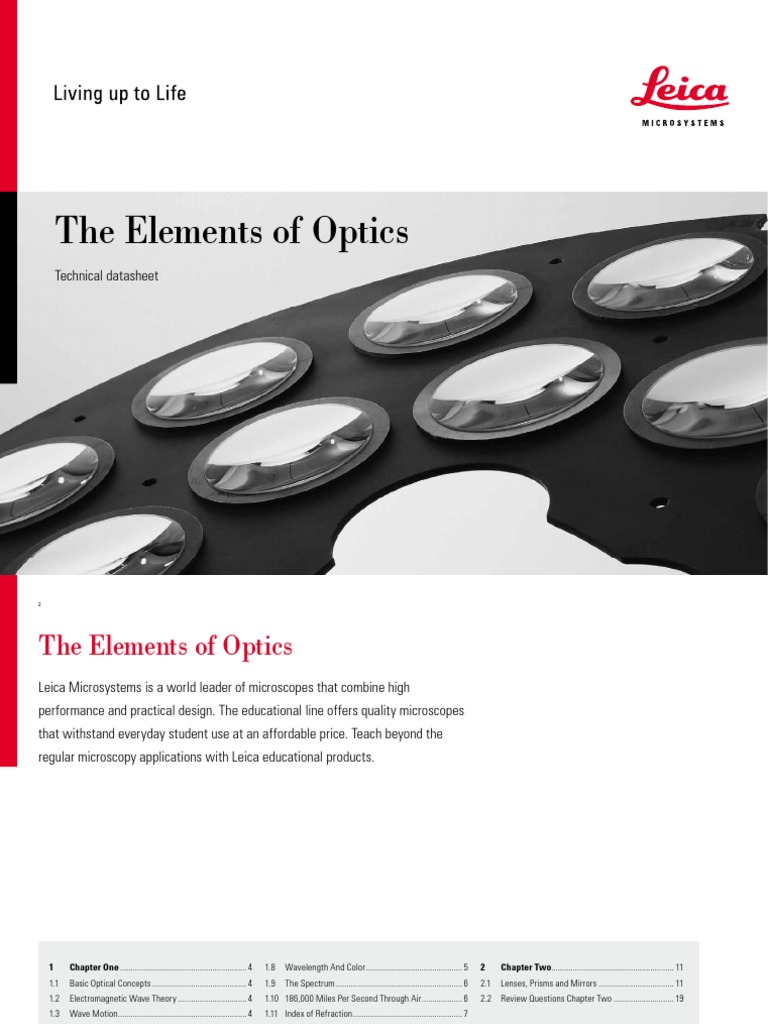Leica Elements of Optics RVD Basic Booklet 2012 en | PDF | Optics ...