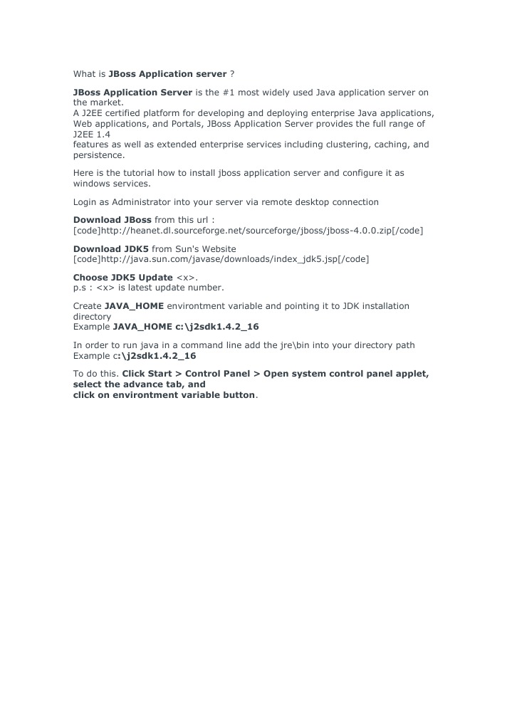 JBoss Application Server Installation Guide | PDF | Java (Software ...