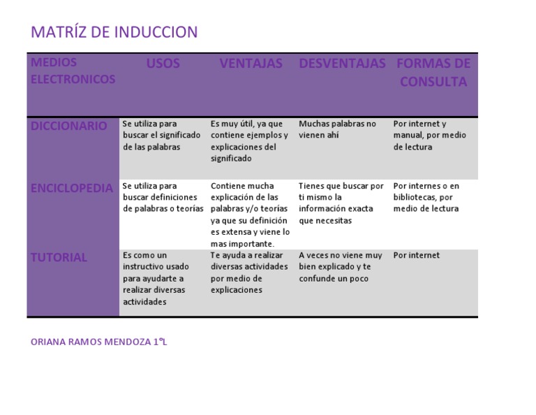 Matríz de Induccion | PDF