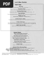 Billy G Menu 2025 | PDF