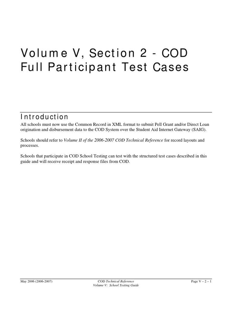 COD School Testing Guide 2006-2007 | PDF