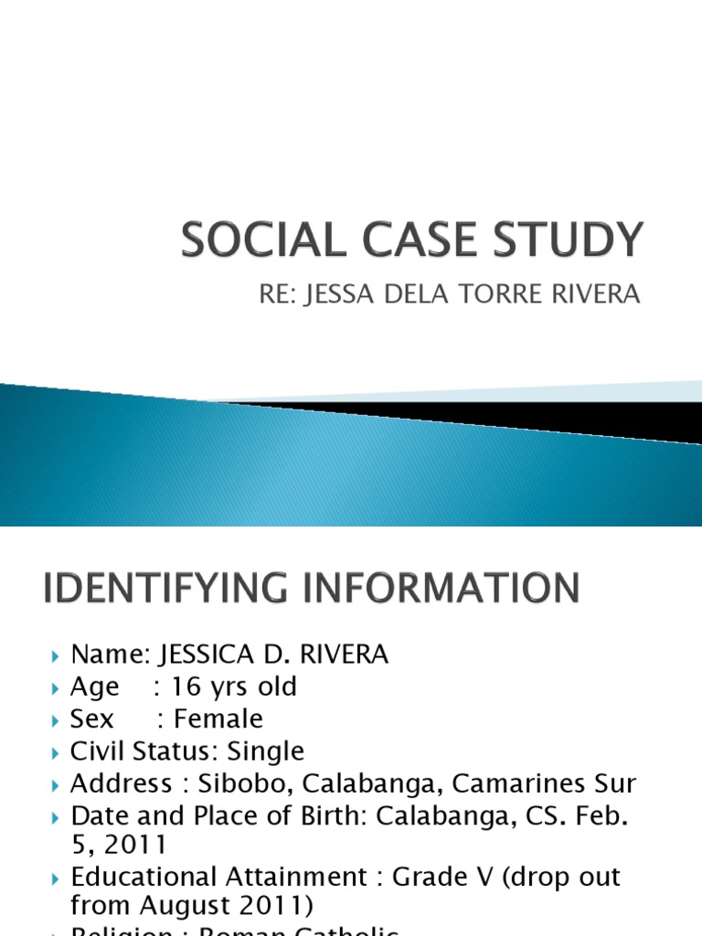 Social Case Study | PDF | Psychiatry | Medicine
