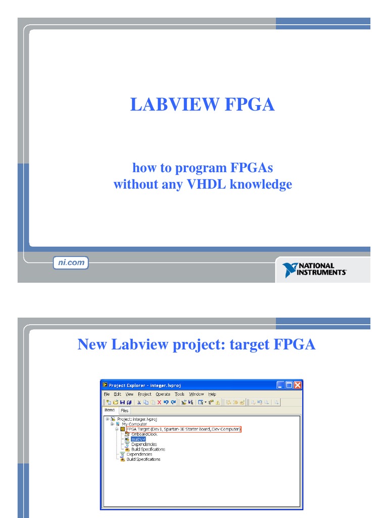 Labview Fpga | PDF | Field Programmable Gate Array | Vhdl