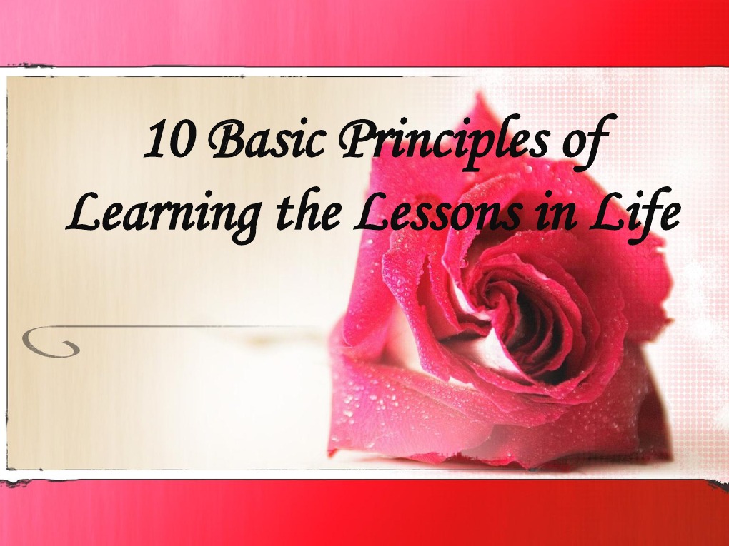 10 Basic Principles of Learning The Lessons in | PDF | Learning | Truth