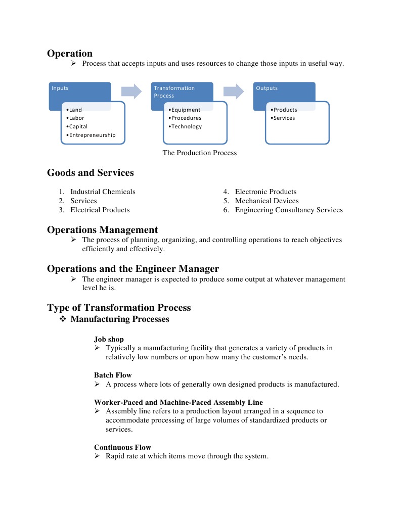 Operation | PDF | Operations Management | Production And Manufacturing