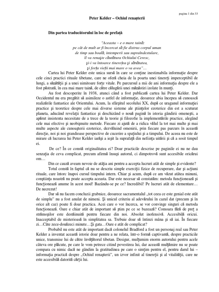 Ochiul Renasterii Carte | PDF