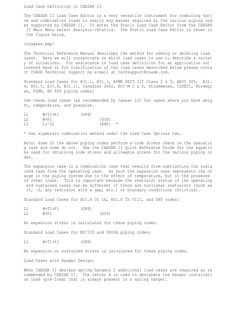 Load Case CAESAR II | PDF | Snow | Seismology