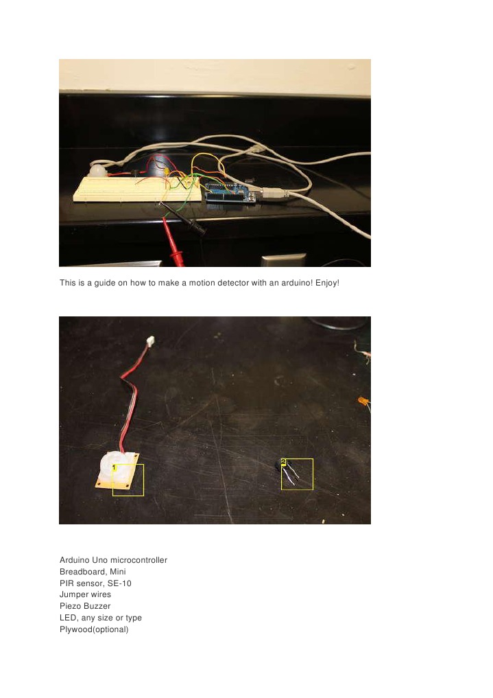 Pir Motion Sensor With Encasing Pdf Arduino Electronics