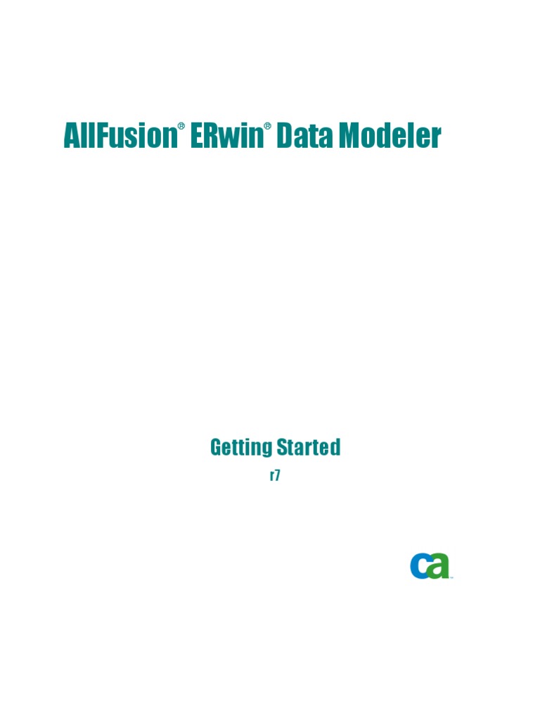 Allfusion Erwin Data Modeler | PDF | Conceptual Model | Data Model