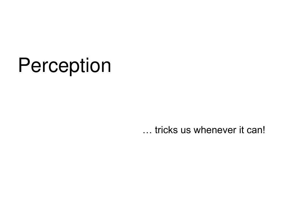 Perception: Tricks Us Whenever It Can! | PDF | Color | Electromagnetic ...