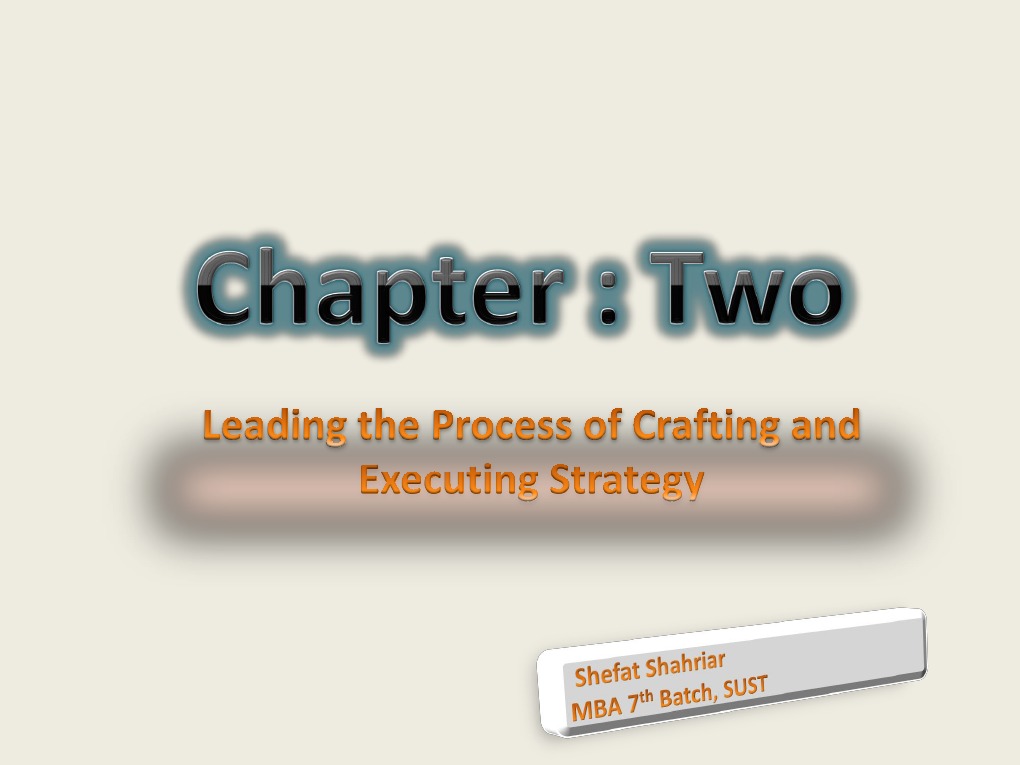 Leading The Process of Crafting and Executing Strategy | PDF ...