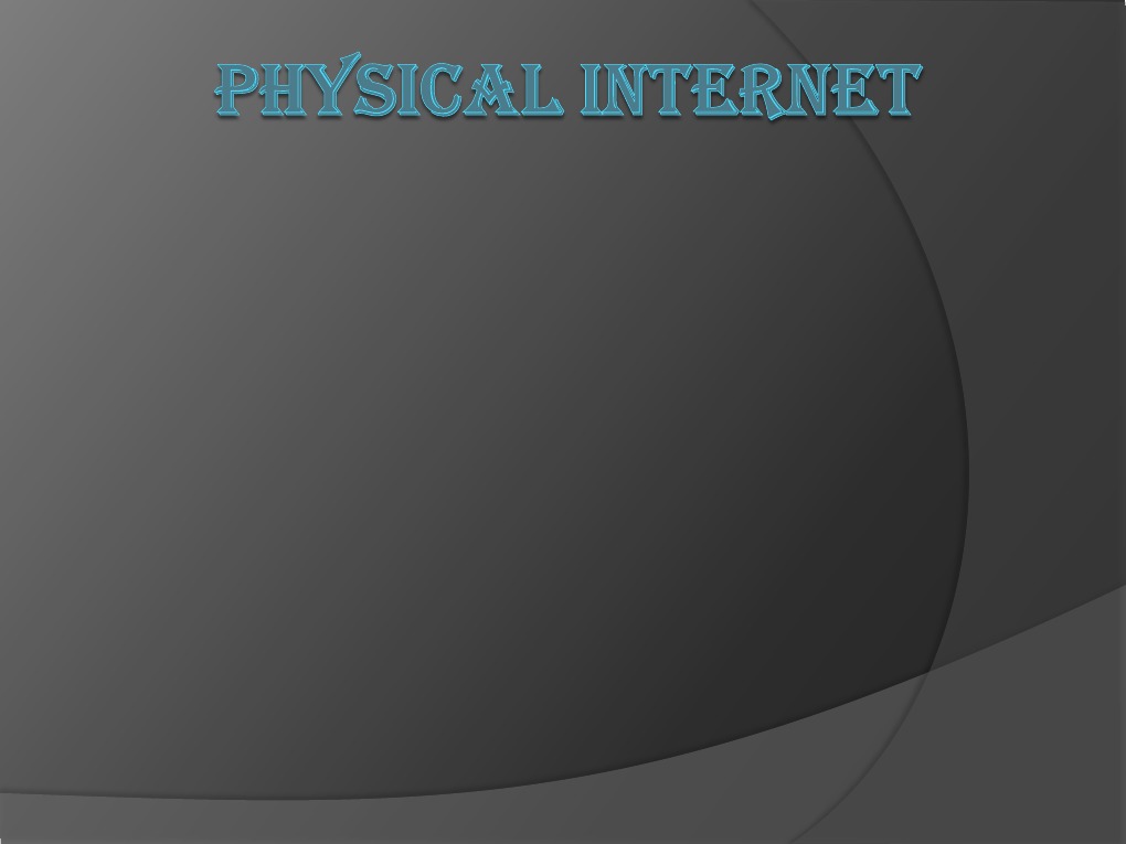 Physical Internet | PDF | Dell | Walmart