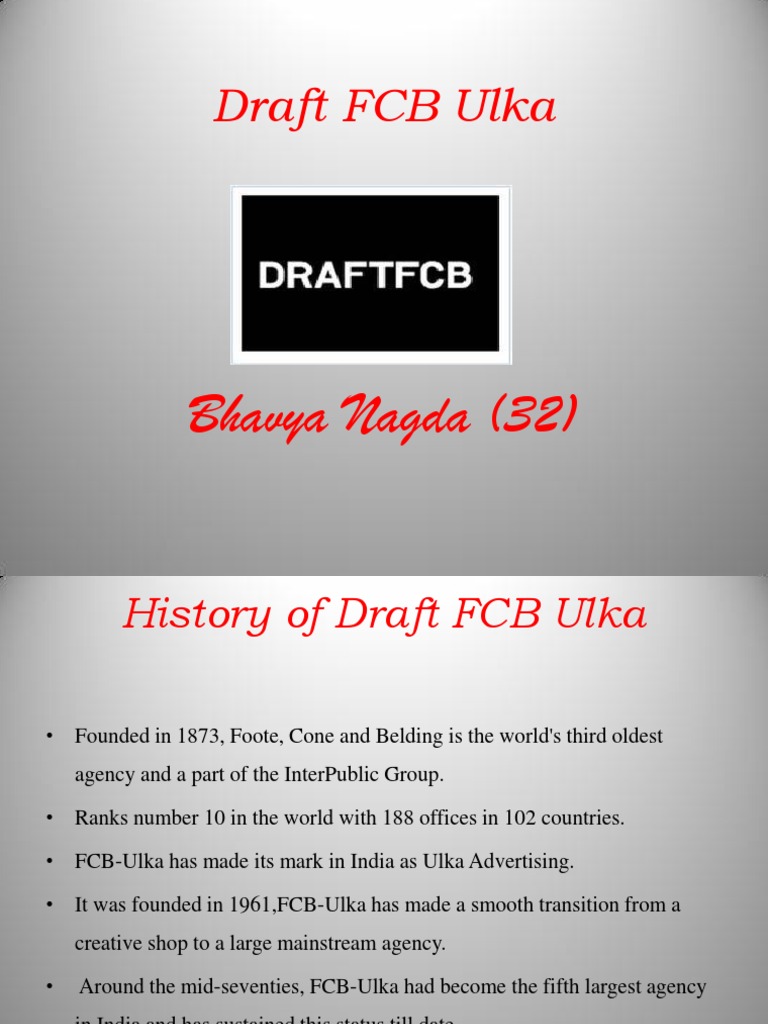 Drafts FCB Ulka | PDF | Advertising | Mass Media