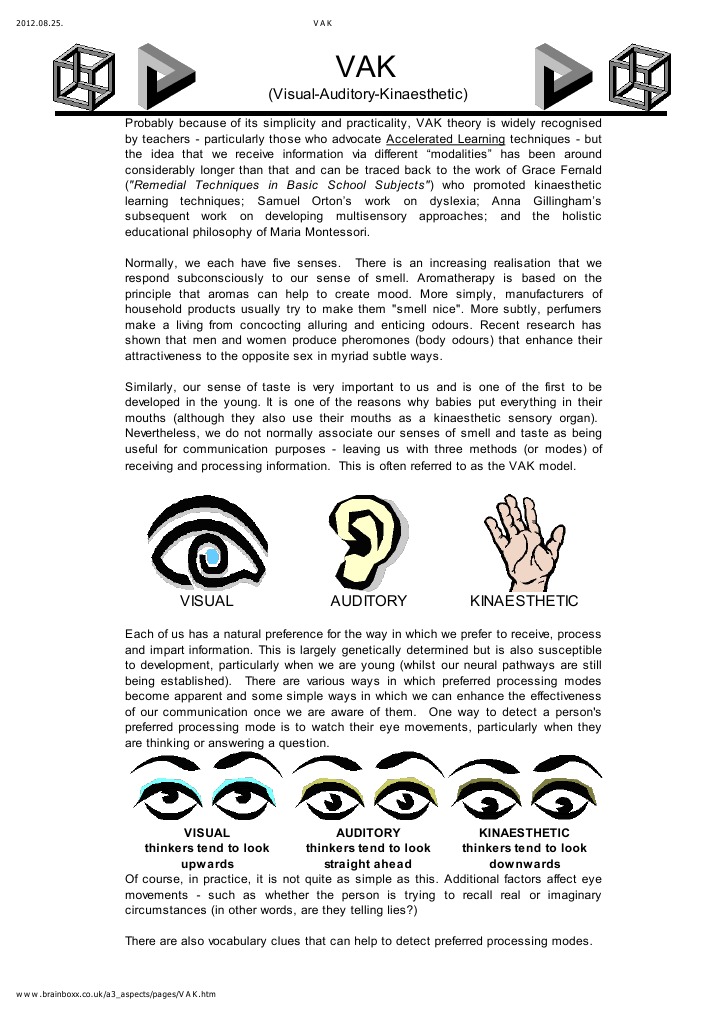 Understanding Learning Styles: An Introduction to the Visual-Auditory ...