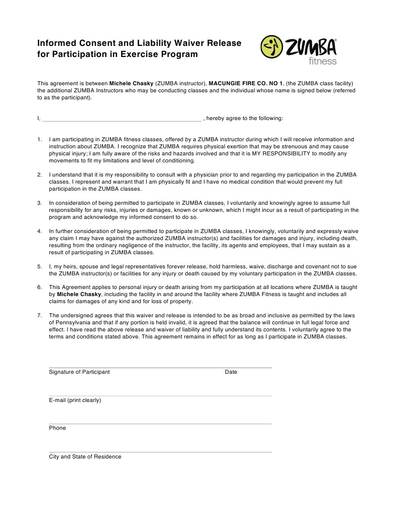 Fire Co Waiver | PDF