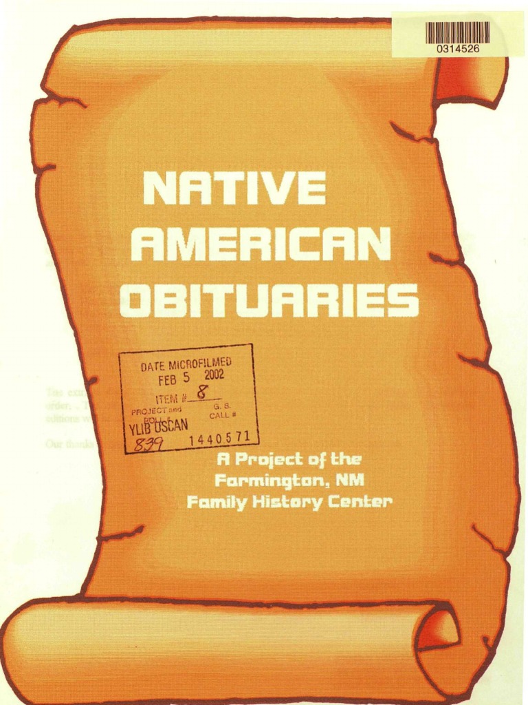 Native American Obituaries | PDF | New Mexico | Newspapers
