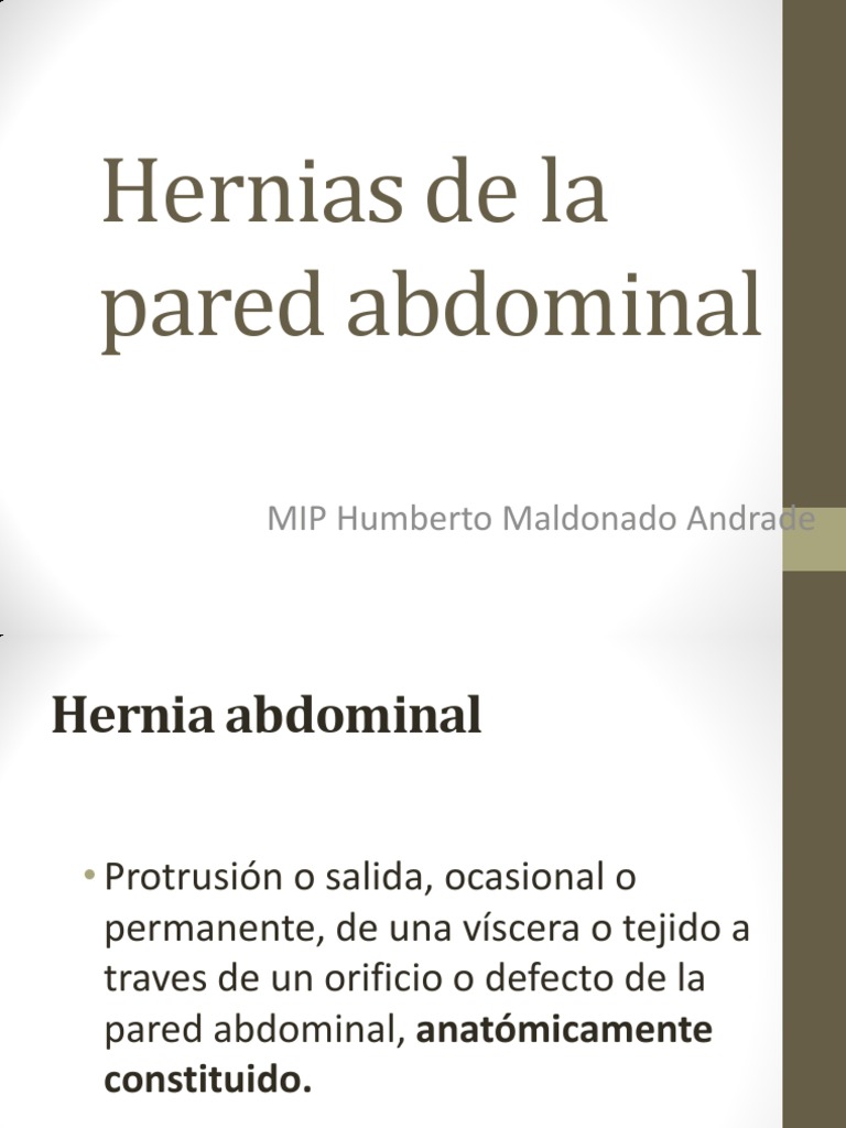 Hernias de La Pared Abdominal | PDF | Abdomen | Medicina