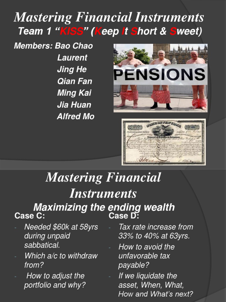 Financial Strategies for Wealth Maximization | PDF | Finance & Money ...