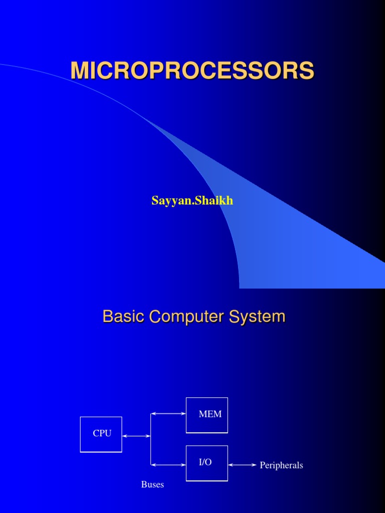 Microprocessor Basics and Intel History | PDF | Central Processing Unit | Instruction Set