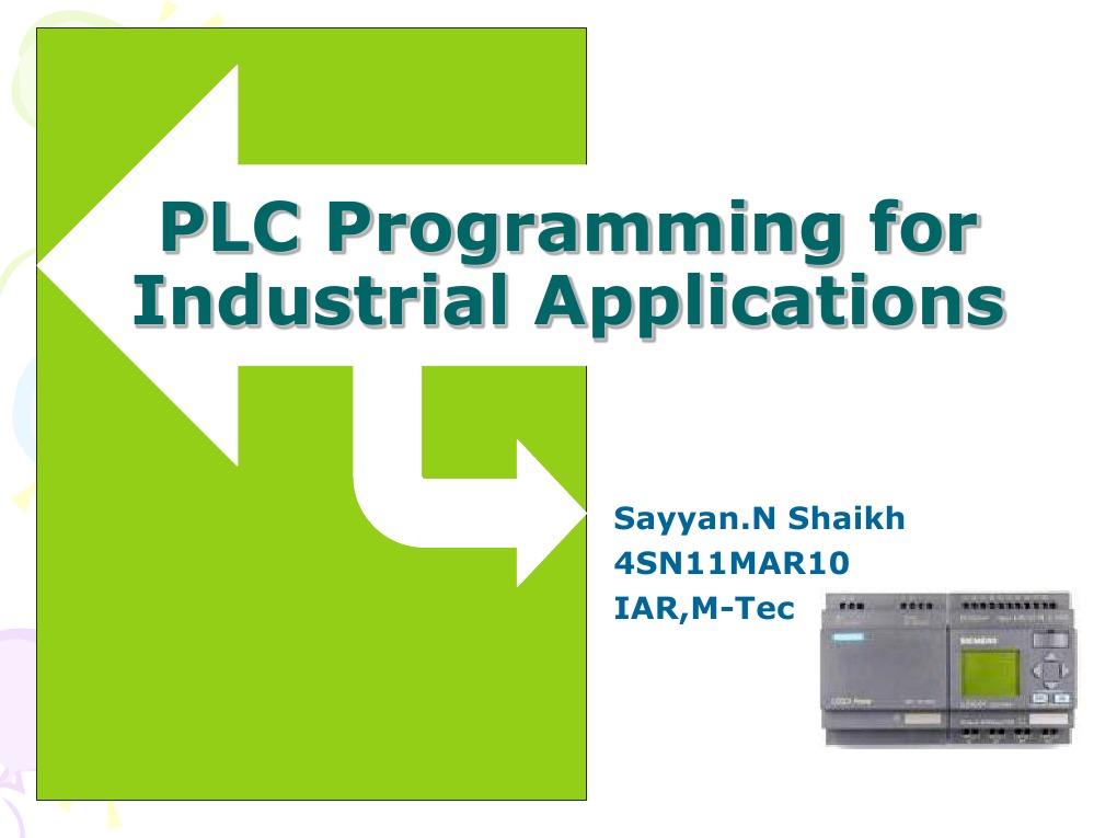 PLC Programming For Industrial Applications | PDF | Programmable Logic ...