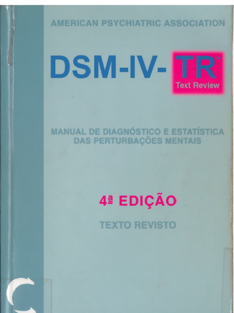 DSM - IV - TR Manual de Diagnóstico e Estatística Das Perturbações ...